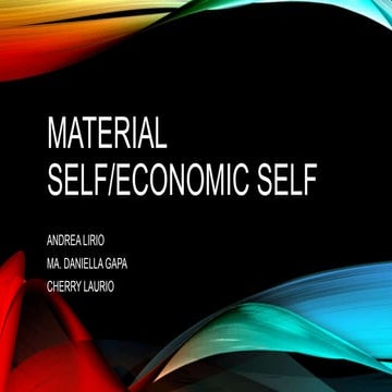 THE MATERIAL AND ECONOMIC SELF.pdf