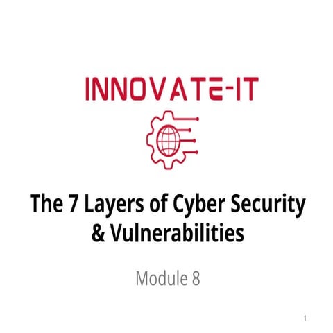The 7 layers of cybersecurity and vulnerabilities | PPTX