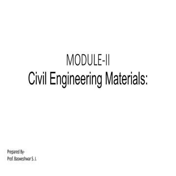 Module II MATERIAL TESTING AND EVALUATION [BTCVE506A] | PPT