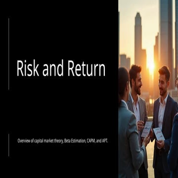 Module-III Brief about Risk and Return.pptx