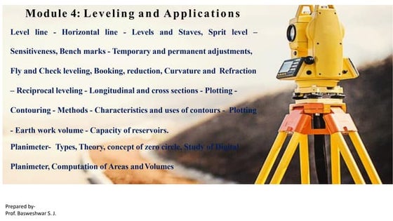Levelling - Rise and fall - Height of instrument method | PPTX