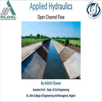 Open Channel Flow | PPT