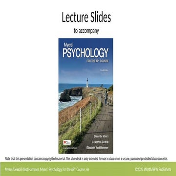 Module 0.3 Myers' Psychology for the AP Exam | PPTX