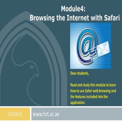 Module 004 browsing the internet with safari | PPSX