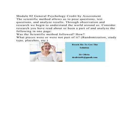 Module 02 General Psychology Credit by AssessmentThe scientific me.docx