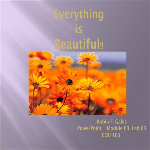 Module 03 lab 03 powerpoint | PPT