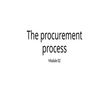 Step-by-Step Overview of the Business Procurement Process | PPTX