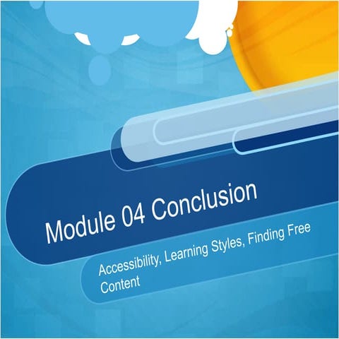 Module04outtro | PPT | Online Education | Education