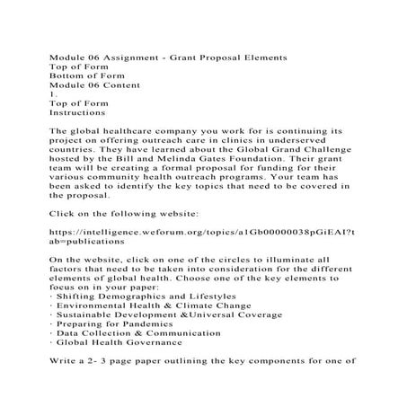 Module 06 Assignment - Grant Proposal ElementsTop of FormBotto.docx