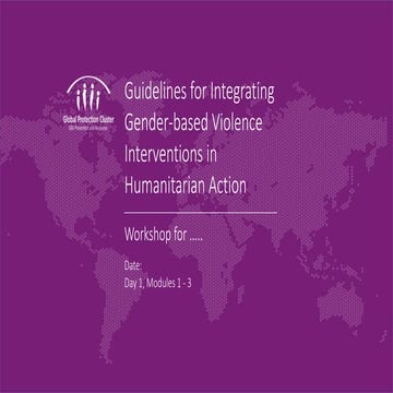Module 2: Defining Gender-based Violence (GBV) | PPTX