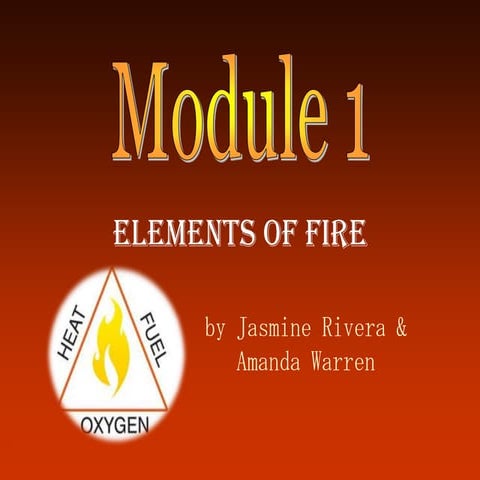 Module1 - Elements of Fire | PPT
