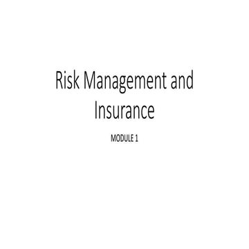 Introduction to risk management | PPT