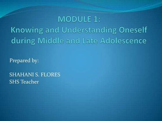 Module 2: Developing the Whole Person | PPT