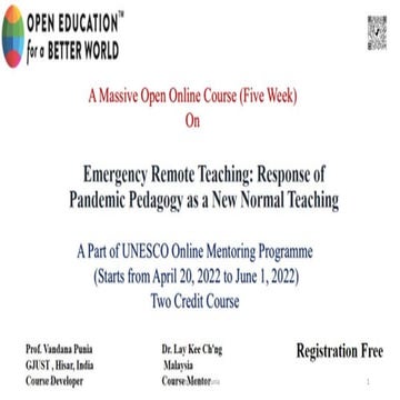 Emergency Remote Teaching | PPT