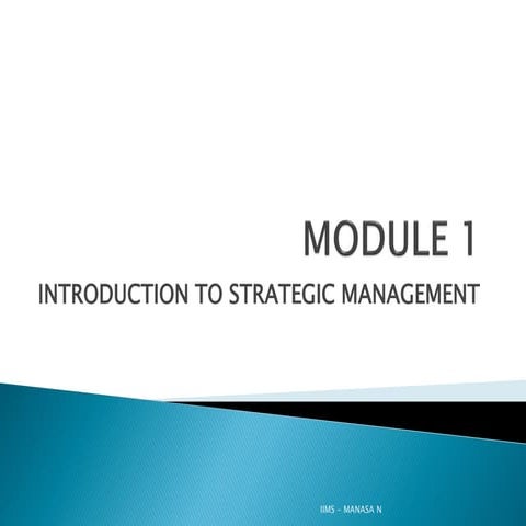 STRATEGIC MANAGEMENT | PDF