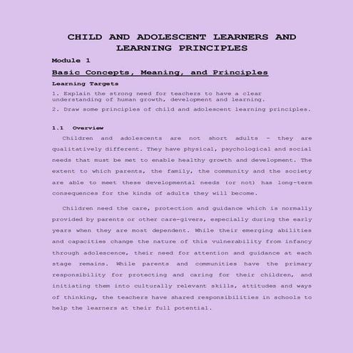 PCED101 The Child and Adolescent Learner and Learning Principles.pdf