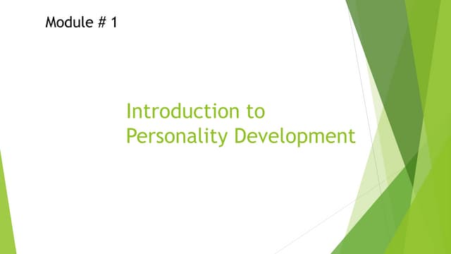 personality- Meaning, definition, types, importance | PPTX