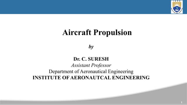 Aircraft propulsion system | PPTX