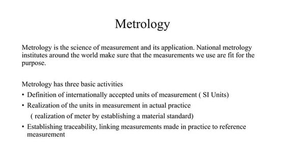 Basic concepts of measurement | PPTX