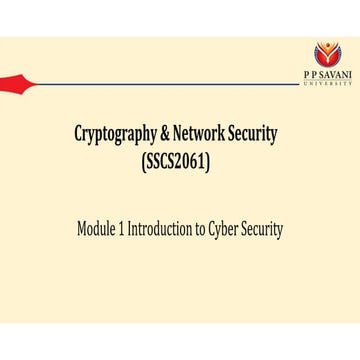 Module 1 Introduction to cryptography... | PDF