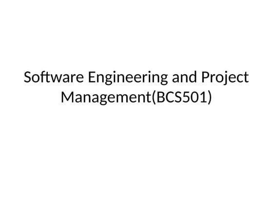 Prescriptive Process Modelsoftware Engineering Ppt