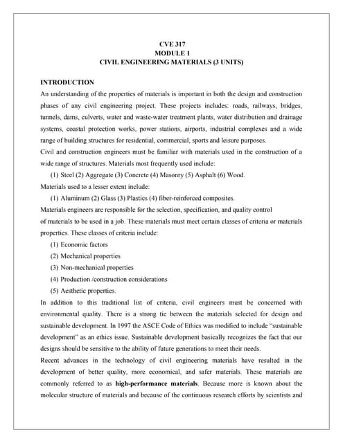 BSABE: Introduction in material of engineering | PPT