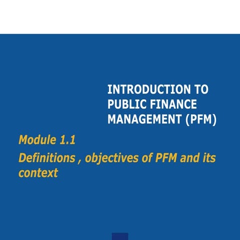 Module 1.1 - Introductfion for PFM GFM.ppt