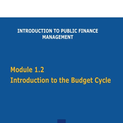 The national budget cycle | PPTX