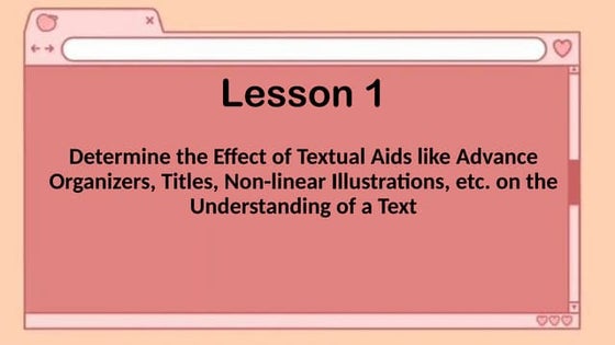 Types of Textual Aids | PPTX