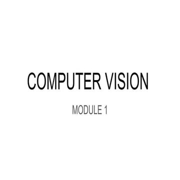 Computer vision in the beginning of the era. | PDF