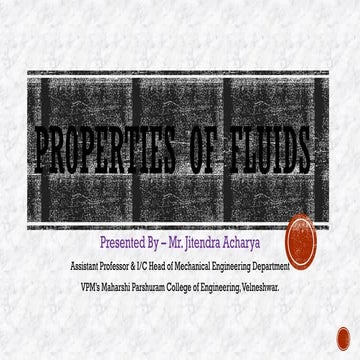 Module 1- Properties of fluid- FM Basics.pptx