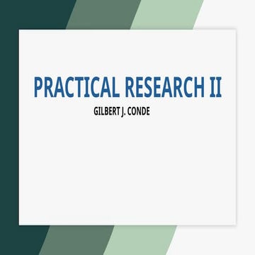 Practical research 2 | PPTX