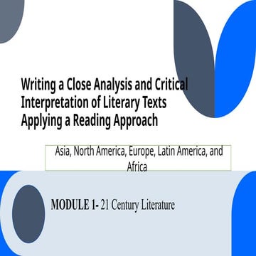 Writing a Close Analysis and Critical Interpretation of.pptx