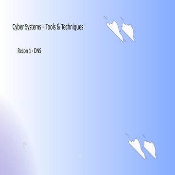 DNS introduction and exercises covering records | PPTX