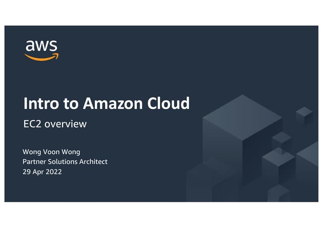 Case study of amazon EC2 by Akash Badone | PPTX