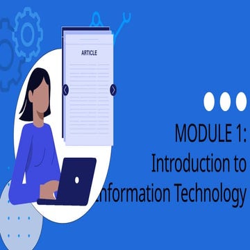 module1 lesson 1:Introduction to Information Management | PPTX