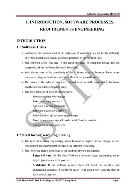 Software Engineering for BCA second year | PPT