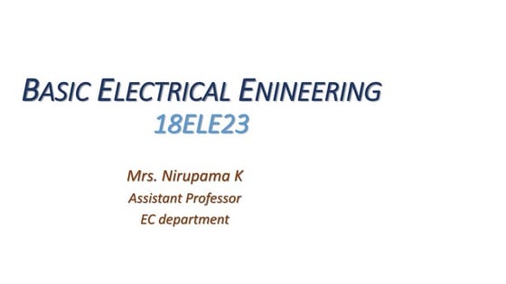 Basic Electrical Engineering- AC Circuit | PDF | Physics | Science