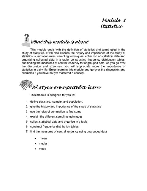 Probability and statistics | PPT