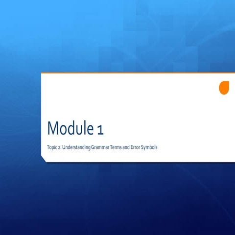Module 1 topic 1.2 | PPT