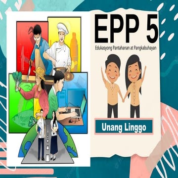 EPP 5 - Information and Communications Technology Week 1 Lesson | PPTX