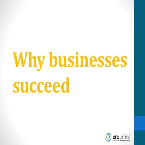 Module 1 why businesses succeed | PPTX