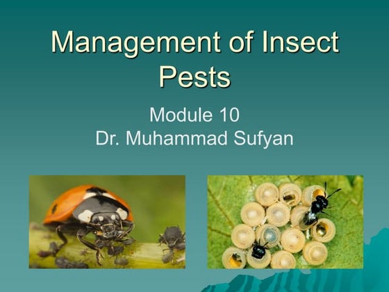 Chemical control of pest management | PPT