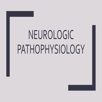 Neurologic Pathophysiology | PPTX