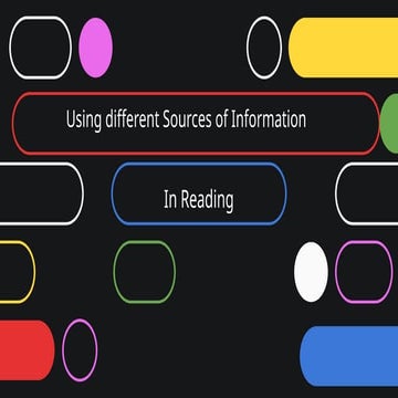 USING DIFFERENT SOURCES OF INFORMATION IN READING | PPTX