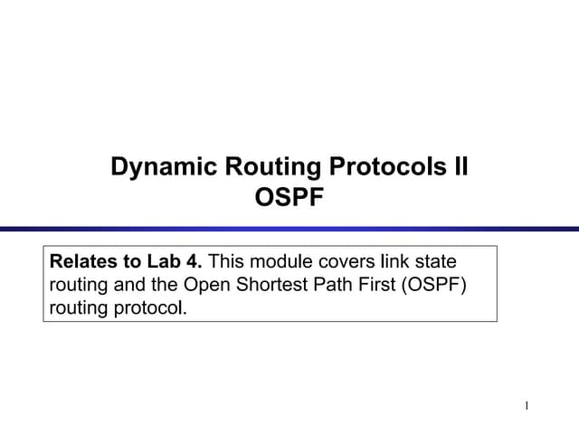 Link state routing protocol | PPTX
