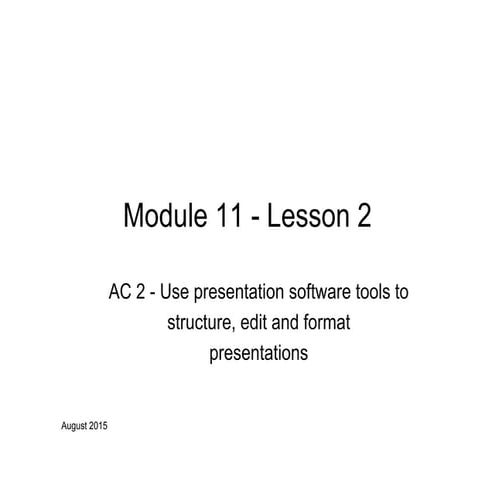 Learning Outcome 2 presentation software | PDF