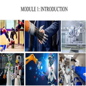 Robotics introduction | PPTX | Robotics | Technology & Computing