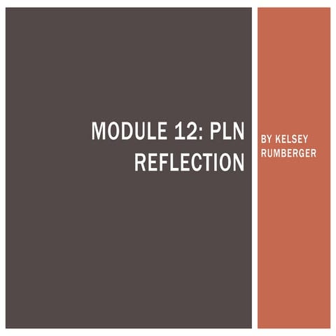 Multimedia Reflection, Module 12 | PPT