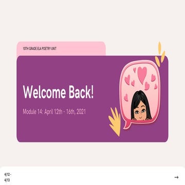 Module 14 Weekly Slides The Poet X | PPT